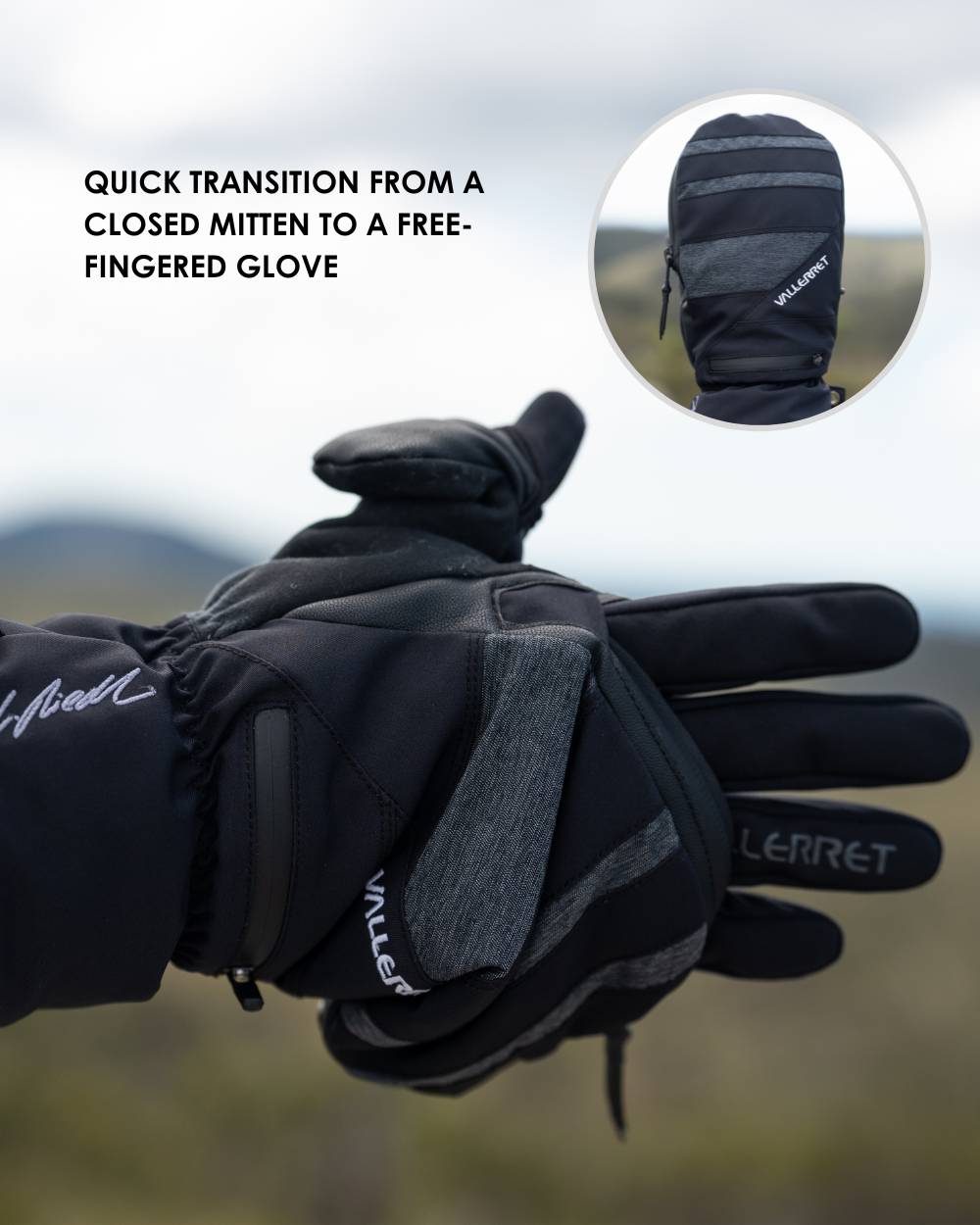 Skadi LRS Zipper Mitt - Vallerret Photography Gloves